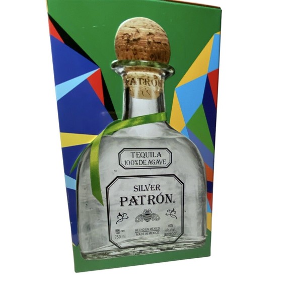 Silver PATRON Tequila | Accents | 222 Mexican Heritage Tin Metal Box ...